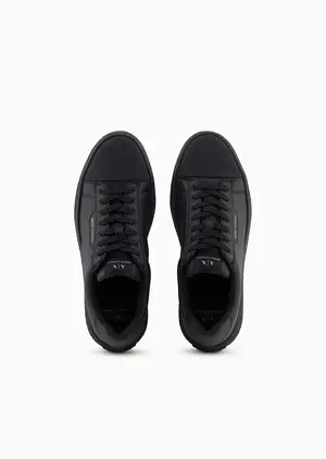 Armani Exchange Round Toe Lace-up Sneakers