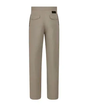 Dior Logo Patch Belted-waist Trousers