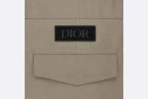 Dior Logo Patch Belted-waist Trousers