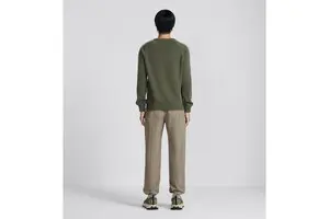 Dior Logo Patch Belted-waist Trousers