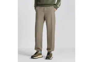 Dior Logo Patch Belted-waist Trousers