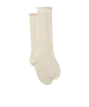 Gabriela Hearst Ribbed Knit Socks - Nude