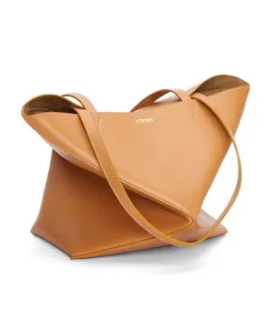 Loewe Puzzle Fold Tote Bag - Brown
