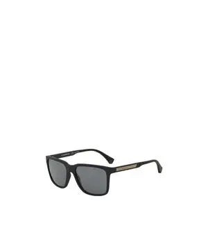 Emporio Armani Rectangle Logo Sunglasses - Gray