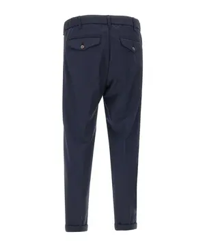 MYTHS Ares Slim-fit Pants - Navy Blue