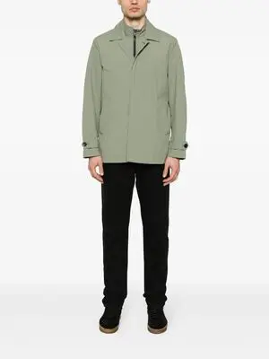 FAY Layered-design Jacket With Classic Collar