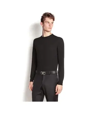 FERRAGAMO Gancini Buckle Double-sided Belt - Black