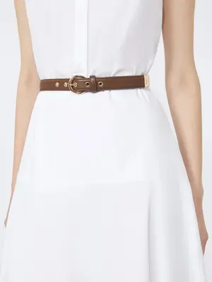 Max Mara Gesto Sleeveless Midi Dress - Optical White