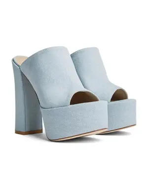 STUART WEITZMAN Open Toe High Heel Platform Sandals