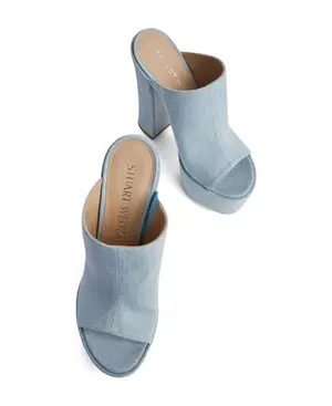 STUART WEITZMAN Open Toe High Heel Platform Sandals
