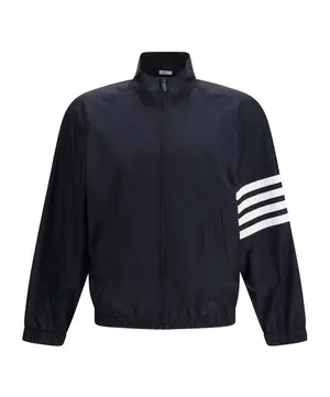 Thom Browne 4-bar Stripe Zip-up Track Jacket - Navy Blue