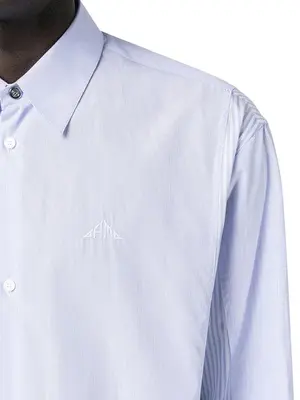OAMC Logo Embroidered Buttoned Shirt - White