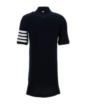 Thom Browne Patch Detail 4-bar Mini Polo Dress