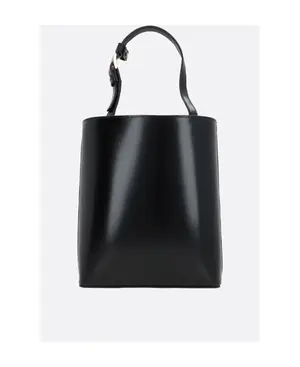 Prada Enamel Logo-plaque Tote Bag