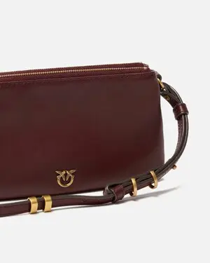 Pinko Zipped Mini Crossbody Bag - Brown