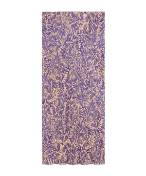 Dries Van Noten Printed Silk Midi Skirt