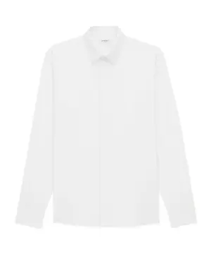 Saint Laurent Button-up Long-sleeved Shirt - White