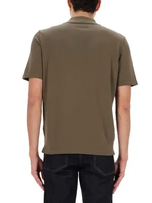 A.p.c. Logo Intarsia Polo Shirt - Brown