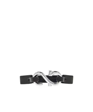 FERRAGAMO Gancini Hook Bracelet - Black
