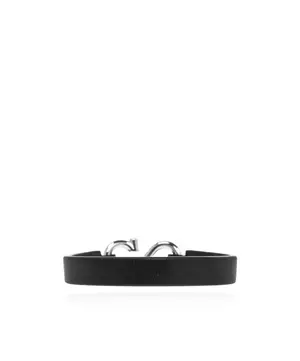FERRAGAMO Gancini Hook Bracelet - Black