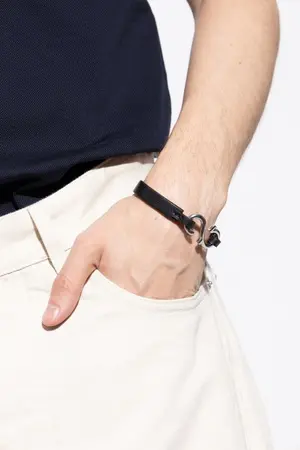 FERRAGAMO Gancini Hook Bracelet - Black