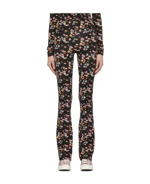 Rabanne Floral Print High-waist Trousers
