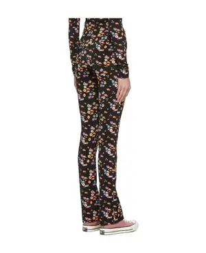 Rabanne Floral Print High-waist Trousers