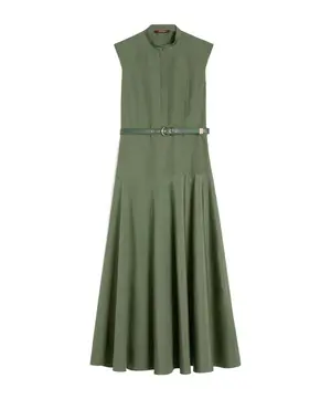 Max Mara Gesto Sleeveless Midi Dress - Khaki