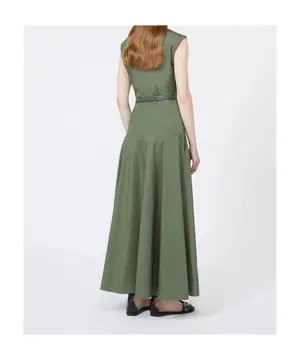 Max Mara Gesto Sleeveless Midi Dress - Khaki