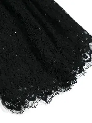 Monnalisa Lace Shorts With Diamond Embellishments