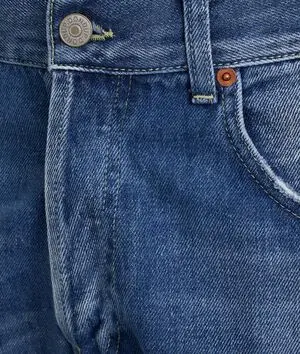 DONDUP Ripped Jeans With Button Fly - Blue