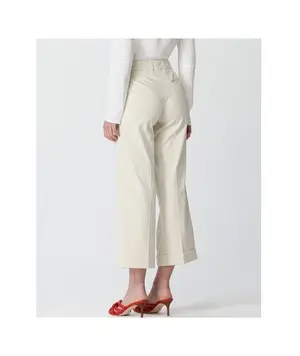 Jacob Cohen Selena Slim Nine-quarter Hem Pants - White
