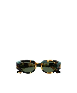 Bottega Veneta Oval Frame Sunglasses - Black