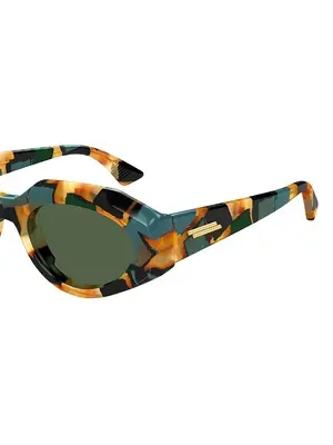 Bottega Veneta Oval Frame Sunglasses