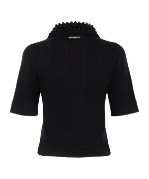Pinko Embellished Polo Sweater