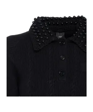 Pinko Embellished Polo Sweater