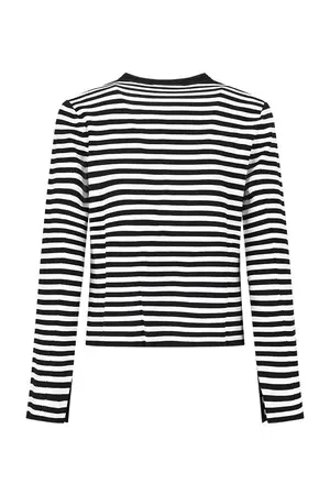 Max Mara Striped Cardigan With Concealed Fastening - No