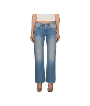 Off-White Embroidered-logo Jeans
