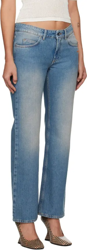 Off-White Embroidered-logo Jeans