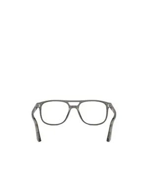 Persol Greta Square-frame Eyeglasses - Gray
