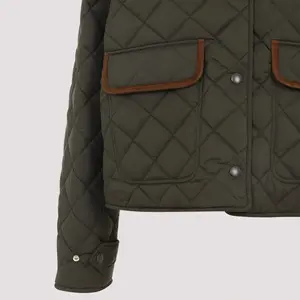 Miu Miu Quilted Technical Pongé Blouson Jacket