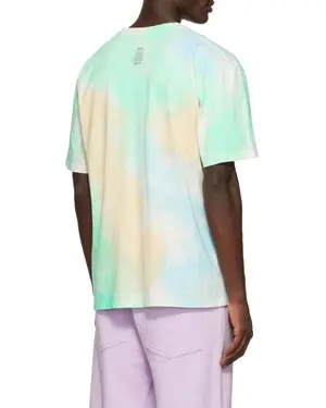 MSGM Tie-dyed Crewneck T-shirt - Green