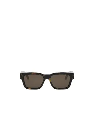 Fendi Geometric Sunglasses - Green
