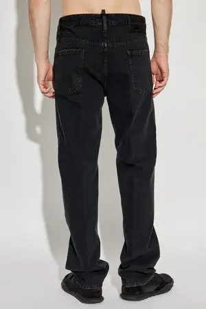 Dsquared2 Logo Patch Straight-leg Jeans