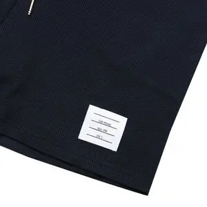 Thom Browne Rwb Stripe-trimmed Drawstring Track Shorts - Navy Blue