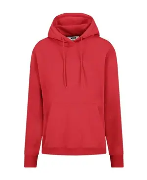 MSGM Logo Hooded Sweater - Red