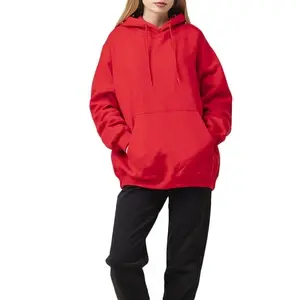 MSGM Logo Hooded Sweater - Red
