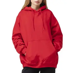 MSGM Logo Hooded Sweater - Red