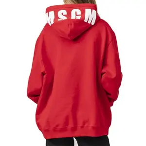 MSGM Logo Hooded Sweater - Red