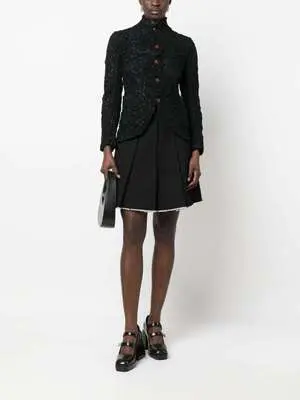 Comme Des Garçons Lace Button-detailed Jacket